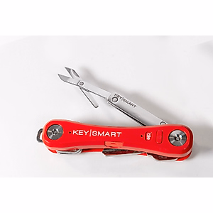 KeySmart NanoScissors - Mini Portable Foldable Keychain Scissors