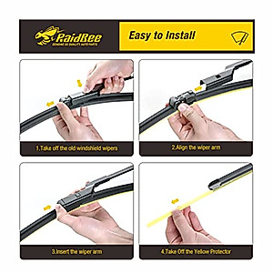 2 Wiper Blades 26"/20" Replacement for VOLVO S60 2011-2018,S80 2007-2016,V60 2013 2014 Windshield Wiper Blade,26+20 Inch Windshield Wiper Blades -Original Factory Quality