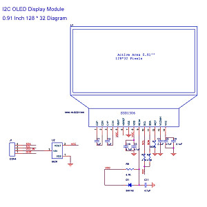MakerFocus 2pcs I2C OLED Display Module 0.91 Inch I2C SSD1306 OLED Display Module Blue I2C OLED Screen Driver DC 3.3V~5V for Ar duino
