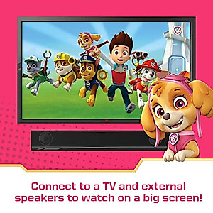 PAW Patrol 7" Portable DVD Player with Matching Headphones and Carrying Bag, Compatible with CDs, DVDs, USB and SD Card, Swivel Screen, (NKPDVD701SK)