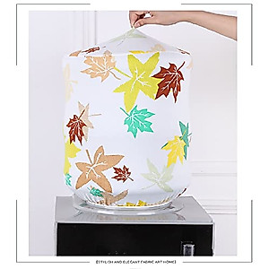 Genernic Water Dispenser Cover for 5 Gallon Water Bottle, Stretchy Fabric Bucket Decoration Cover, Reusable Water Cooler Cover for Home, Office or Kitchen Outdoor.[Maple], Blue