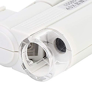 Wireless Digital Microscope, 40X Zoom Pocket-Sized LED Microscope Magnifier Micro Lens for Universal Mobile Phones 5.4x2.0x0.8in
