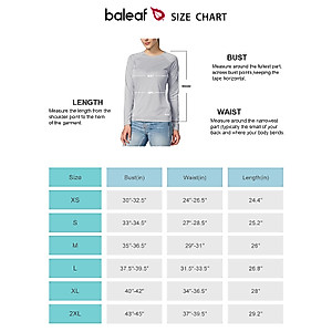 BALEAF Women's Rash Guard Long Sleeve UPF 50+ Sun Shirts Lightweight Quick Dry Fishing Tops UV Protection Rashguard Swimsuit Grey Size S