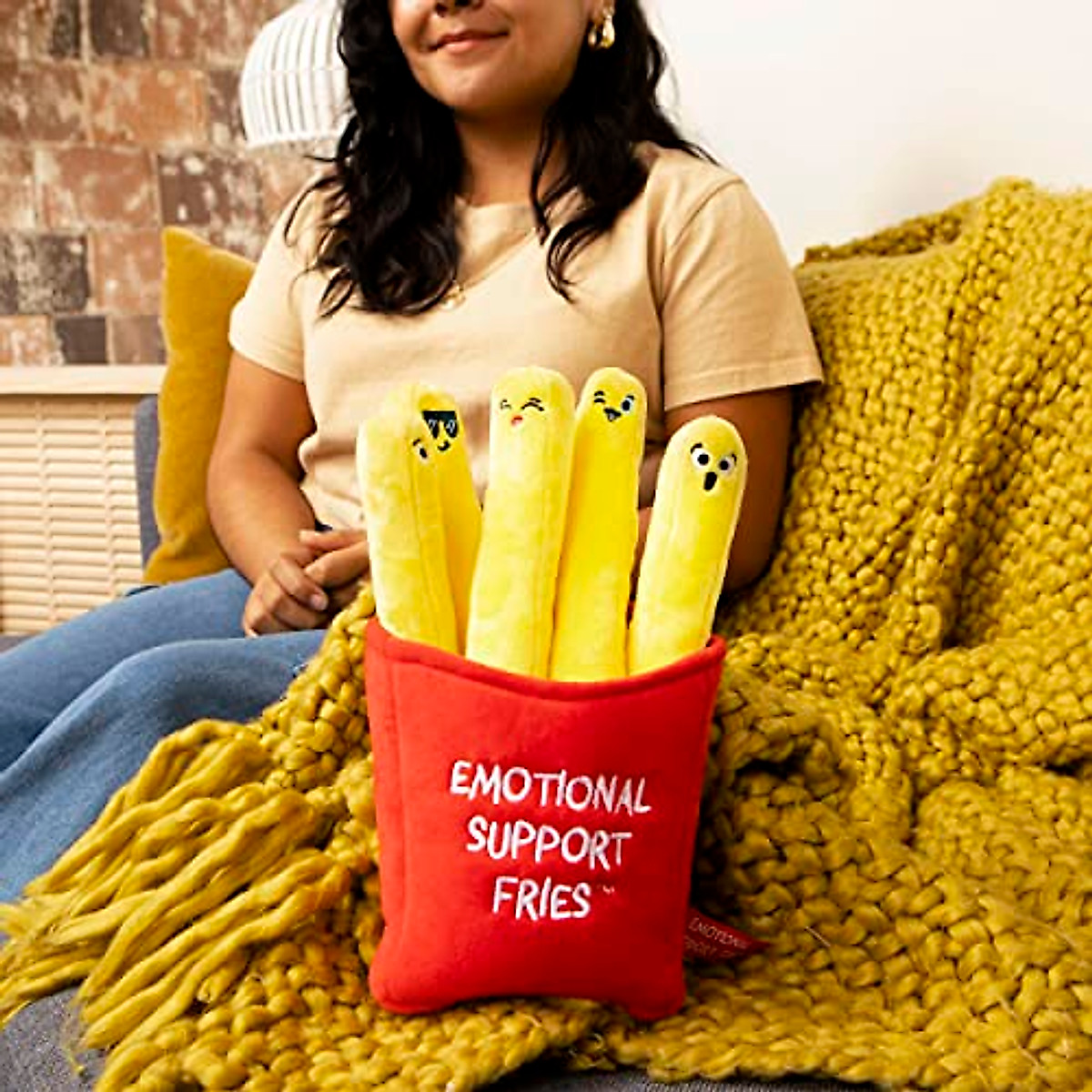 WHAT DO YOU MEME? Emotional Support Fries - The Original Viral Cuddly Plush Comfort Food