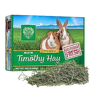 Small Pet Select 2nd Cutting Perfect Blend Timothy Hay Pet Food for Rabbits, Guinea Pigs, Chinchillas and Other Small Animals, Premium Natural Hay Grown in The US, 12 LB