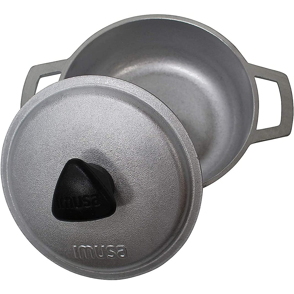 IMUSA USA (12 PACK) 0.7Qt Traditional Colombian Mini Caldero (Dutch Oven) for Cooking and Serving, 0.7 Quart, Silver (GAU-80560KIT)