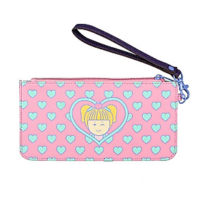 Polly Doll Series Themed Top Zip Women's Hand Purse Clutch Wallet multicolor