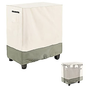 Bitubi Prep Table Cover for Keter Unity Small Portable Outdoor Table,Heavy Duty Waterproof Anti-UV,Outdoor Kitchen Cart Cover