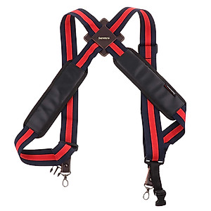 KLIZZA Replacement African Djembe Shoulder Strap Belt for Drummer Stage Performance - Red