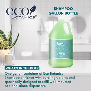 1-Shoppe Terra Pure Eco Botanics Natural Shampoo with Raw Honey & White Tea | Gallon Jug Bulk Toiletries for Airbnb, Vacation Rentals, and Home Bathroom | Refill for Soap Dispensers