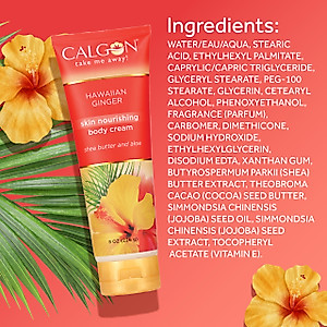 Calgon Skin Nourishing Body Cream, Hawaiian Ginger Skin, 8 oz