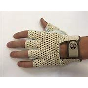 HJ Half Finger Golf Glove, MENS MEDIUM, fits on LEFT HAND, 3-Gloves