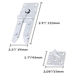 HOWDIA Sectional Couch Connectors, Heavy Duty Sofa Alligator Clamps Joint Clip for Modular Couch Furniture 2 Pcs