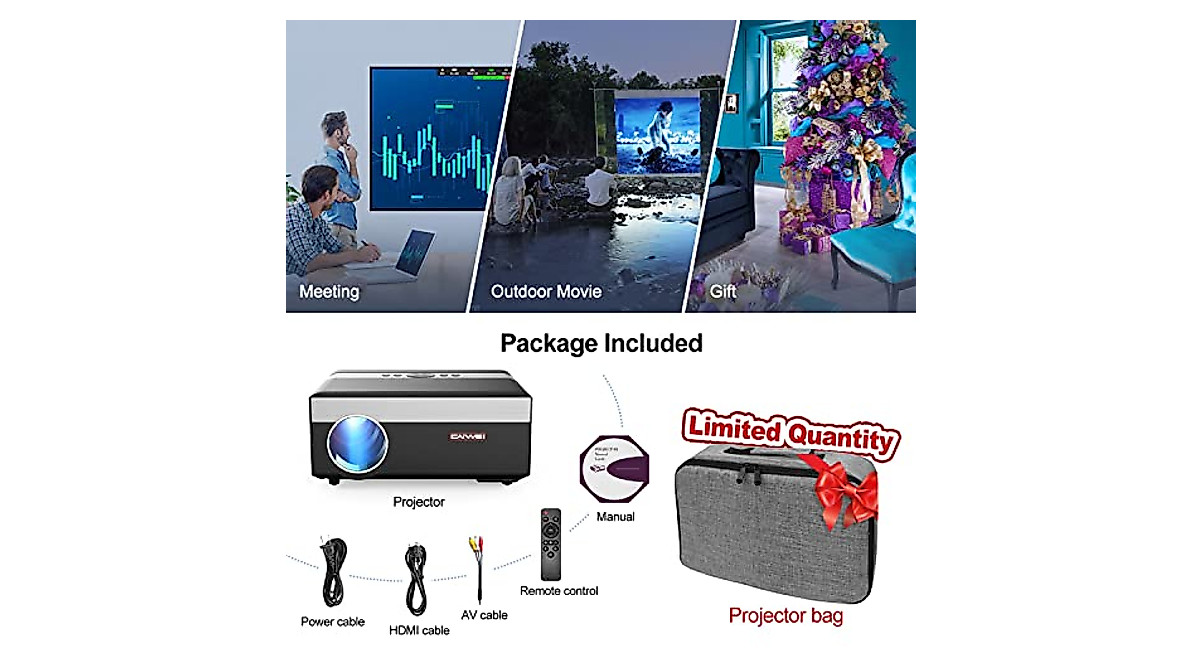 EUG 4K Smart Projector | Bright Daytime Use | Home & Office