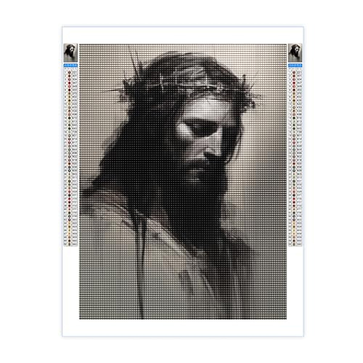 Calm Jesus Myth Diamond Painting Kits for Adults,5D DIY Round Full Drill Cross Stitch Crystal Rhinestone Embroidery Paintings Arts Crafts 20 * 24inch