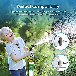 Waterdrop Hose Water Filter with Hose Protector, Reduces Chlorine, Odor, Calcium, Improve Plants Health. Ideal for Gardening, Farming and Pets