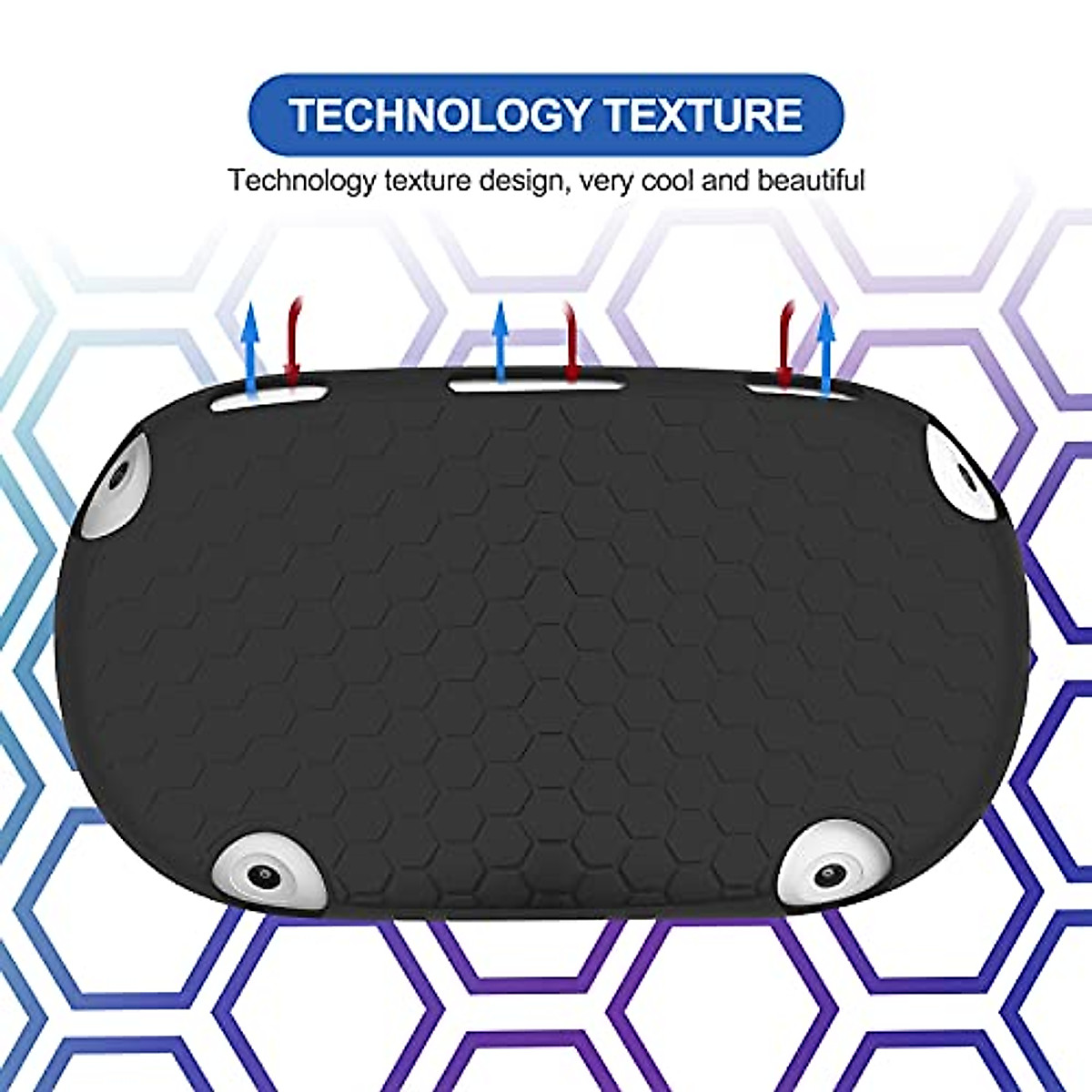 Esimen 5 in 1 Accessories Set, Adjustable Head Strap for Oculus Quest 2 VR Skin Face Cover Grip Cover,Enhanced Support and Comfort in VR(Black)