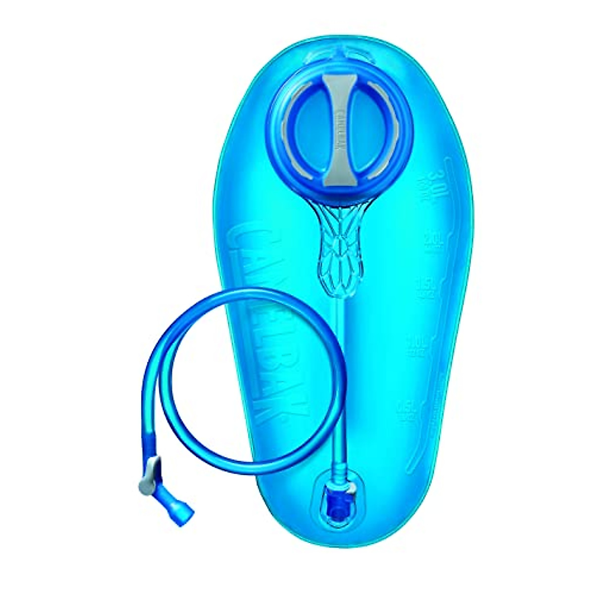 CamelBak Crux 3-Liter Water Reservoir - Hydration Bladder - Faster Water Flow Rate - Leak-Proof Water Bladder - Ergonomic Shape - Big Bite Valve - BPA-Free - 100 Ounces, Blue