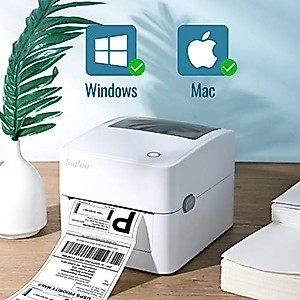 hudoo 2054K Thermal Label Printer,4X6 Shipping Label Printer,Barcode Printer, Label Marker, Compatible with Amazon, Ebay FedEx UPS Shopify Etsy Barcode Printer (Wi-Fi)