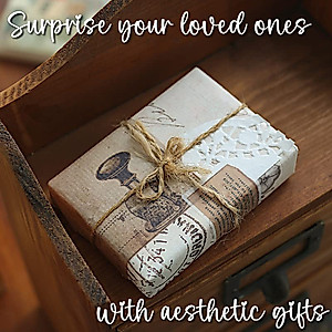 FAYWARE Vintage Washi Stickers for Journaling - Ephemera Sticker Book for Journaling with 414 Vintage Stickers & 20 Scrapbook Papers. Junk Journal Supplies, Scrapbooking Supplies for DIY Paper Crafts