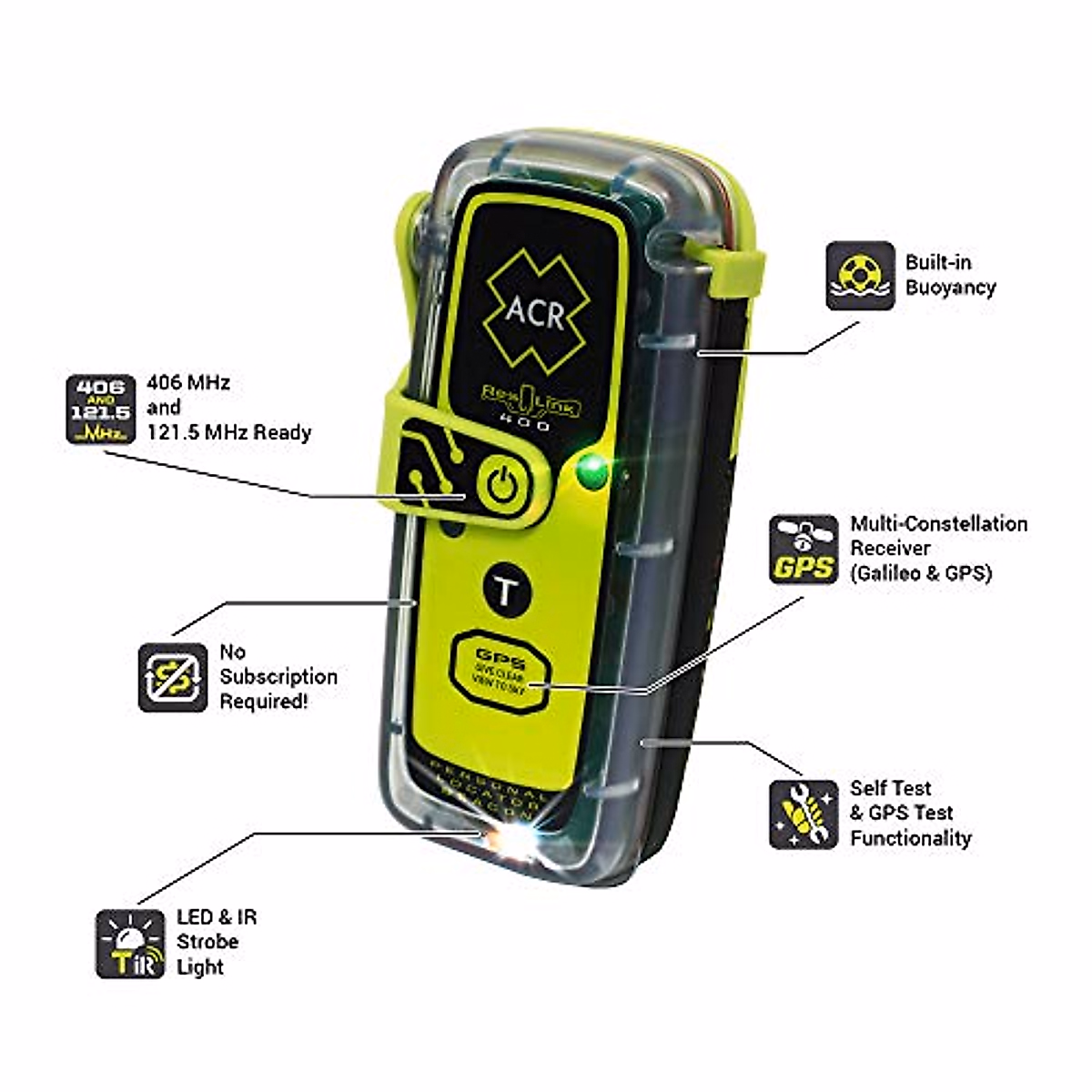 RESQLINK 400 (PLB-400) with ACR OLAS TAG KIT