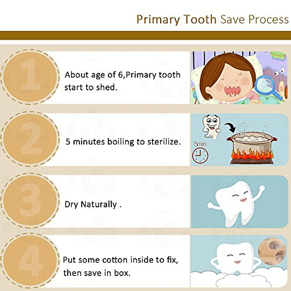 PAMBO Baby Tooth Fairy Keepsake Box- First Teeth and Curl Keepsake Box | Tooth Boxes Saver & Holders for Lost Teeth Kids-Boys Blue 1 Count (Pack of 1)