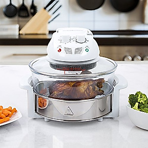 Classic Cuisine 12-17 Quart 1200W Halogen Tabletop Oven - White