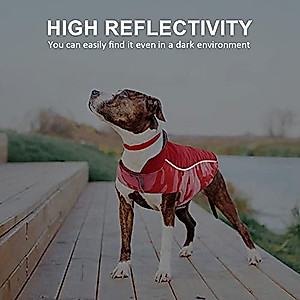 Warm Dog Jacket Reversible Fleece Winter Dog Vest for Cold Weather, Waterproof Windproof Dog Winter Coat Reflective with Magic Strip&Furry Collar for Small Medium Large Breeds Dogs Puppies Cat Pet