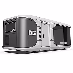 Modern, Portable Living: Prefabricated Mobile Capsule House/Hotel, 30x10.5x10Ft, 315 Sqft. Withstands high Winds, Offers on-The-go Convenience, Full Bathroom Included.