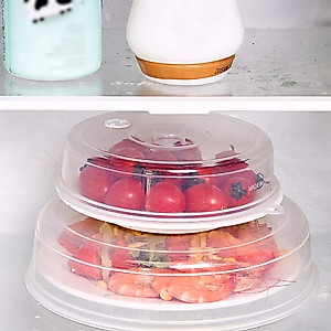 U-M Microwave Plate Cover with Steam Vents Dish Cover Microwave Splatter Cover Attractive