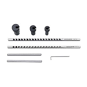 Accusize Industrial Tools No 60 Metric H.S.S. Keyway Broach Sets in Fitted Box, 5100-0060