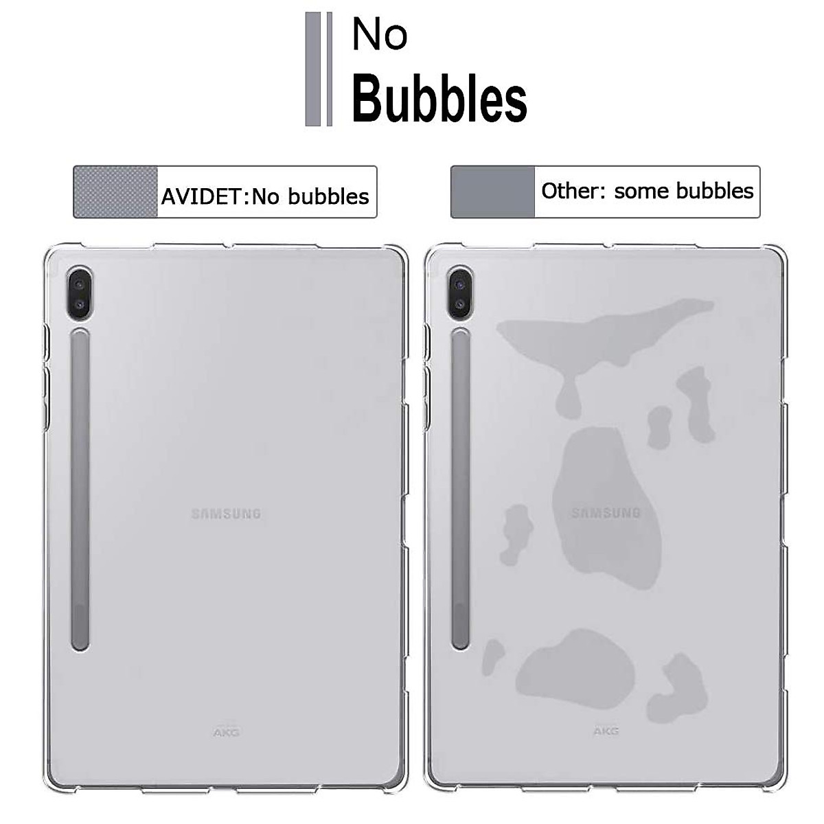 Zeking for Samsung Galaxy Tab S7 Plus/Tab S7 FE 5G/ T975/T970 Case, Anti-Scratch Ultra Slim Thin Anti-Scratch TPU Rubber Soft Skin Silicone Premium Protective Case (Transparent)