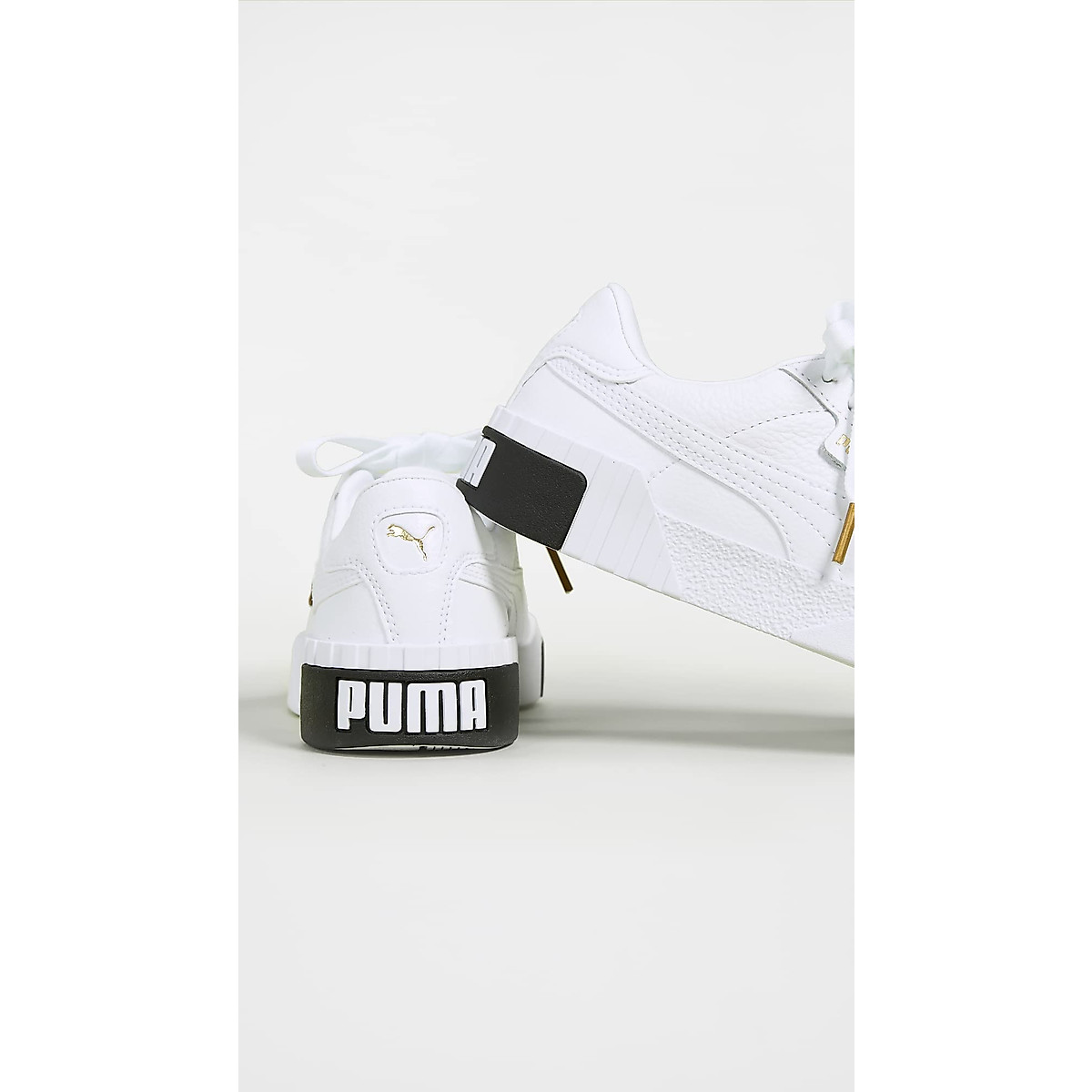PUMA Womens Cali Sneaker, PUMA Womens white-PUMA Womens black, 6