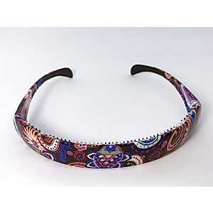 Hinged Headband fits like sunglasses providing lift and style without giving you a headache - by SqHair Band (Paisley), womens