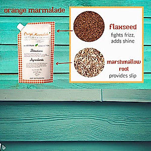 Ecoslay Orange Marmalade Curl Definer Gel - Long-lasting Hold for Wavy, Curly, Coily, and Kinky Hair - Curl Styling Gel for Women