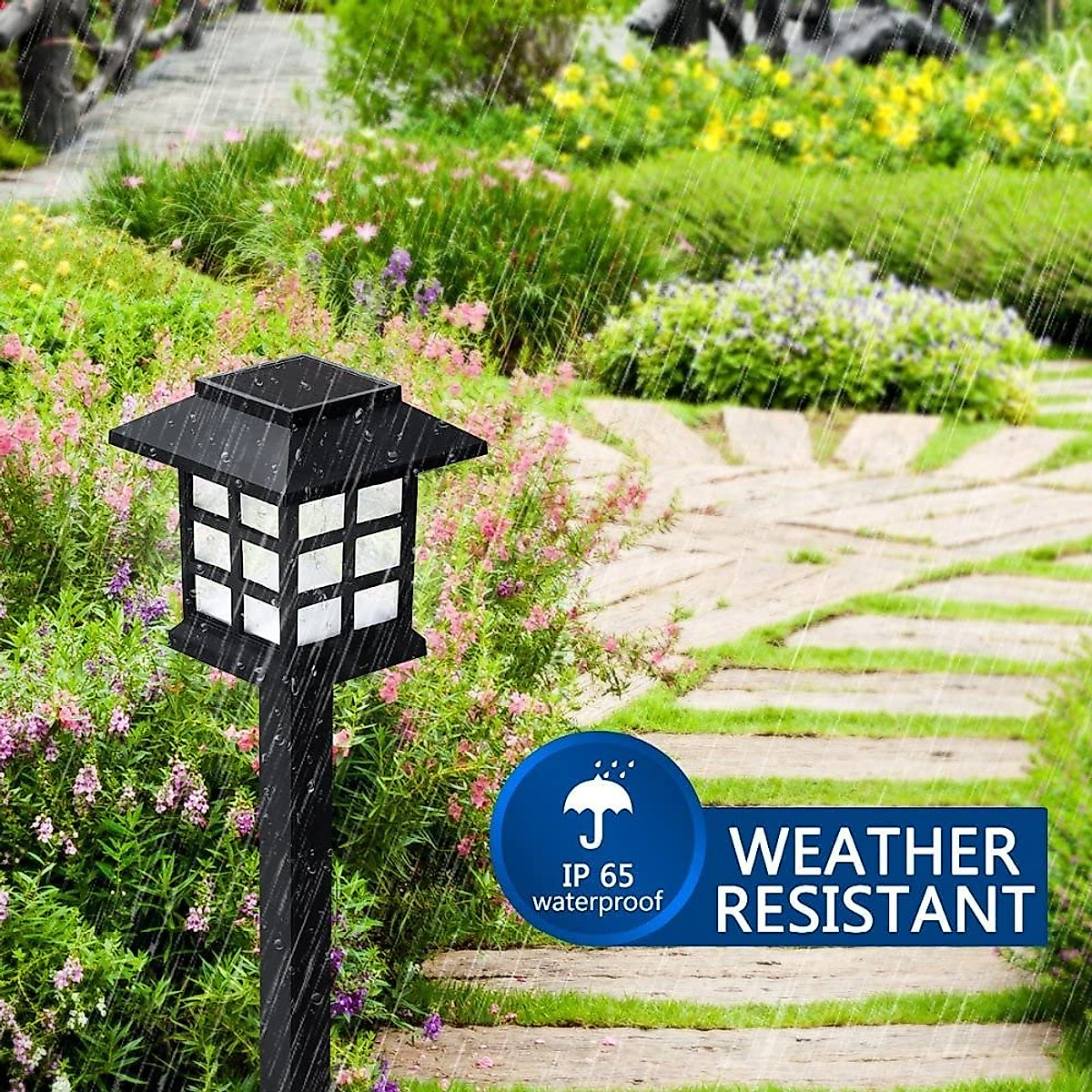 ZHUANYIYI 2pcs, Outdoor Solar Lights, Ground Plug Garden Lawn Waterproof Landscape Lights, Home Garden Pavement Decorative Lights