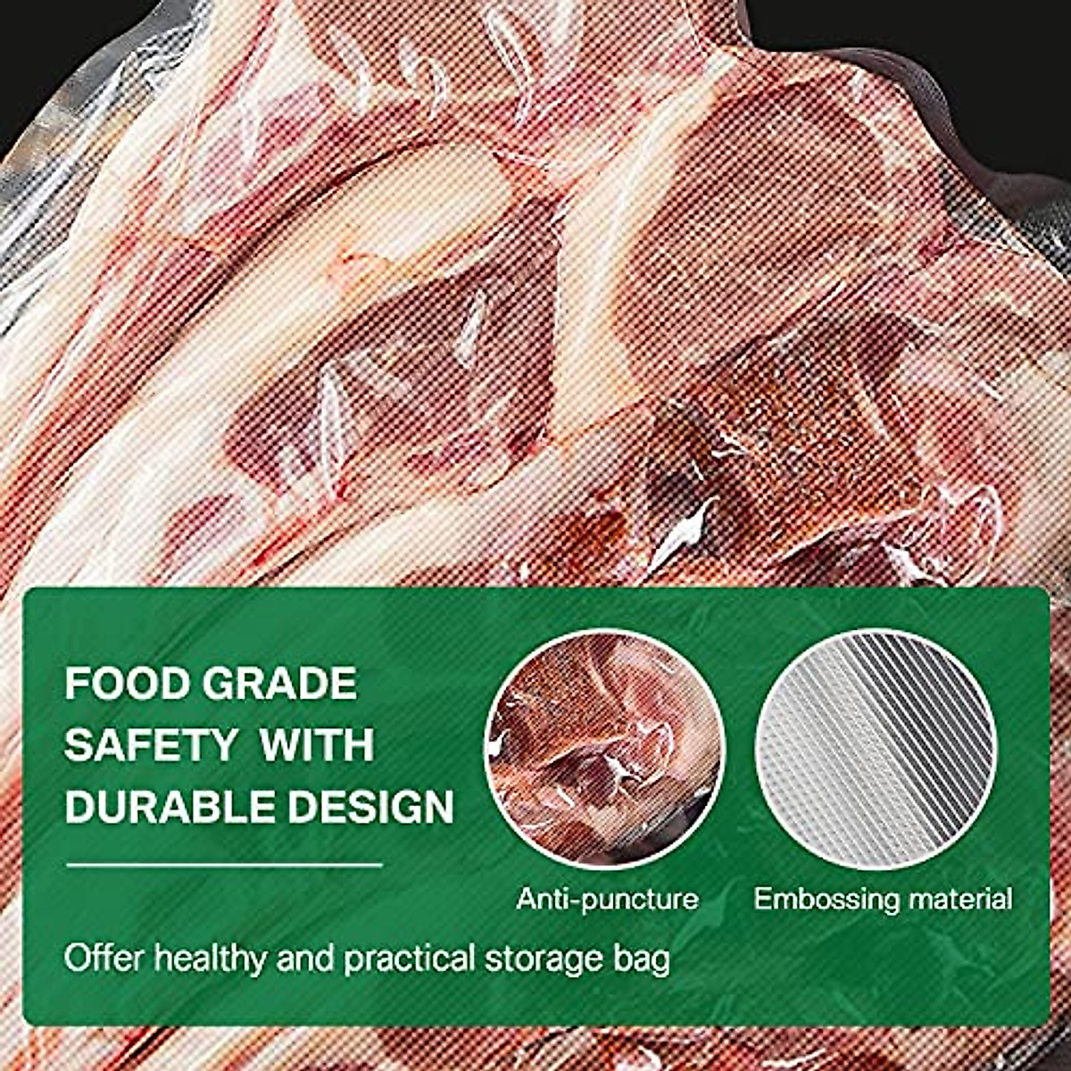 CROMIFY Vacuum Sealer Bags, 100pcs 11" x 16" Bags for Food Saver, Seal a Meal, Sous Vide, Food Preservation, BPA Free and Heavy Duty, Commercial Grade Pre-Cut Food Sealer Bags