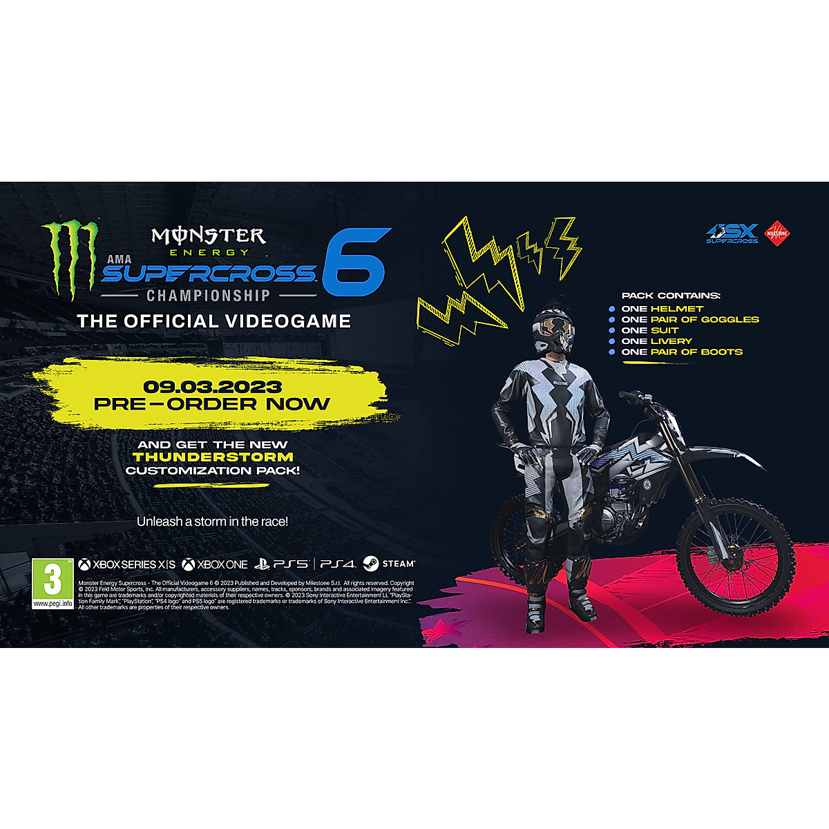 Monster Energy Supercross 6 - The Official Videogame (PS4)