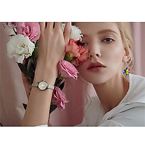 Dreuyet 8 Pairs Autism Awareness Earring Set for Women Creative Multi Color Awareness Jigsaw Autism Puzzle Geometric Earrings Jewelry (8 Pairs Autism Puzzle)