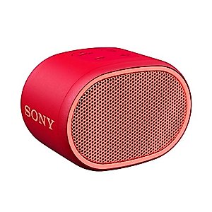 Sony SRS-XB01 Compact Portable Bluetooth Speaker: Loud Portable Party Speaker - Built in Mic for Phone Calls Bluetooth Speakers - Red - SRS-XB01