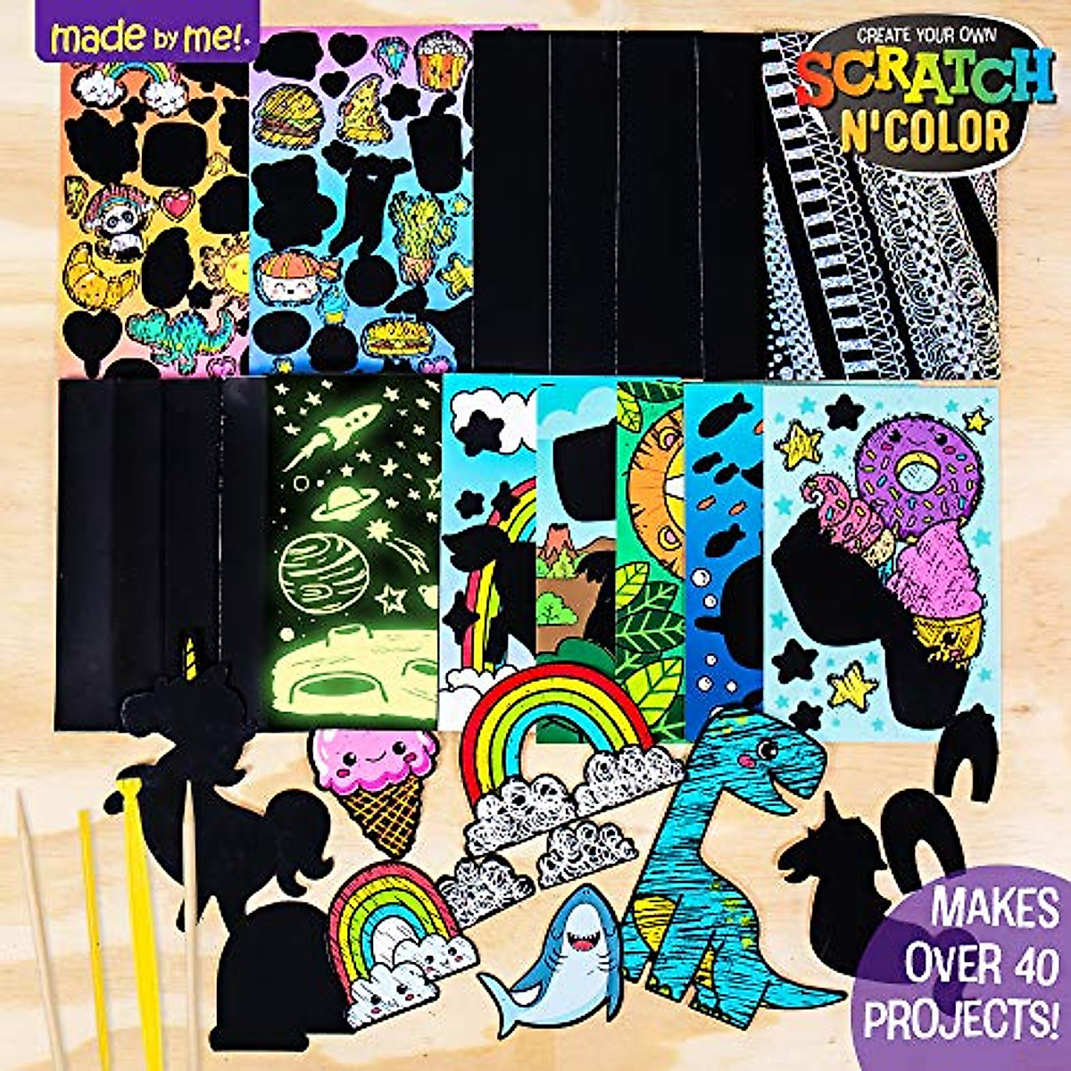 Made By Me Scratch & Color Art Kit by Horizon Group USA