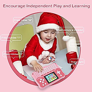 Kids Tablet/Baby Learning Pad with 102 Activities/Toddler Tablet with ABC Alphabet/Words/Music/Math Interactive Educational Electronic Toys Gifts Handheld Game for Preschool Boys Girls Ages 3-12