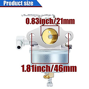 YOFMOO Adjustable Carburetor Gasket Fuel Line Tecumseh 632107 632107A 632378 632536 640084 640105 640299 3.5HP 4HP 5HP HSK40 HSK50 HS50 HSSK40 HSSK50 HSSK55 LH195SA LH195SP OHSK110 OHSK120 OHSK125