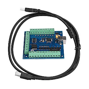Breakout Board Interface, Motion Controller 100KHz 4 axis Linkage USB Stepper Servo Driver Motion Control Card, Desktop Barebones