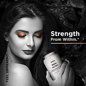 Amen Iron Ultra Supplement + Copper, Folate, Vitamin C and Vitamin B12-2-Month Supply - Ferrous Sulfate Iron Vitamin - Iron 65mg Per Serving - Iron Folic Acid - Non-GMO Iron Pills - 60 Capsules