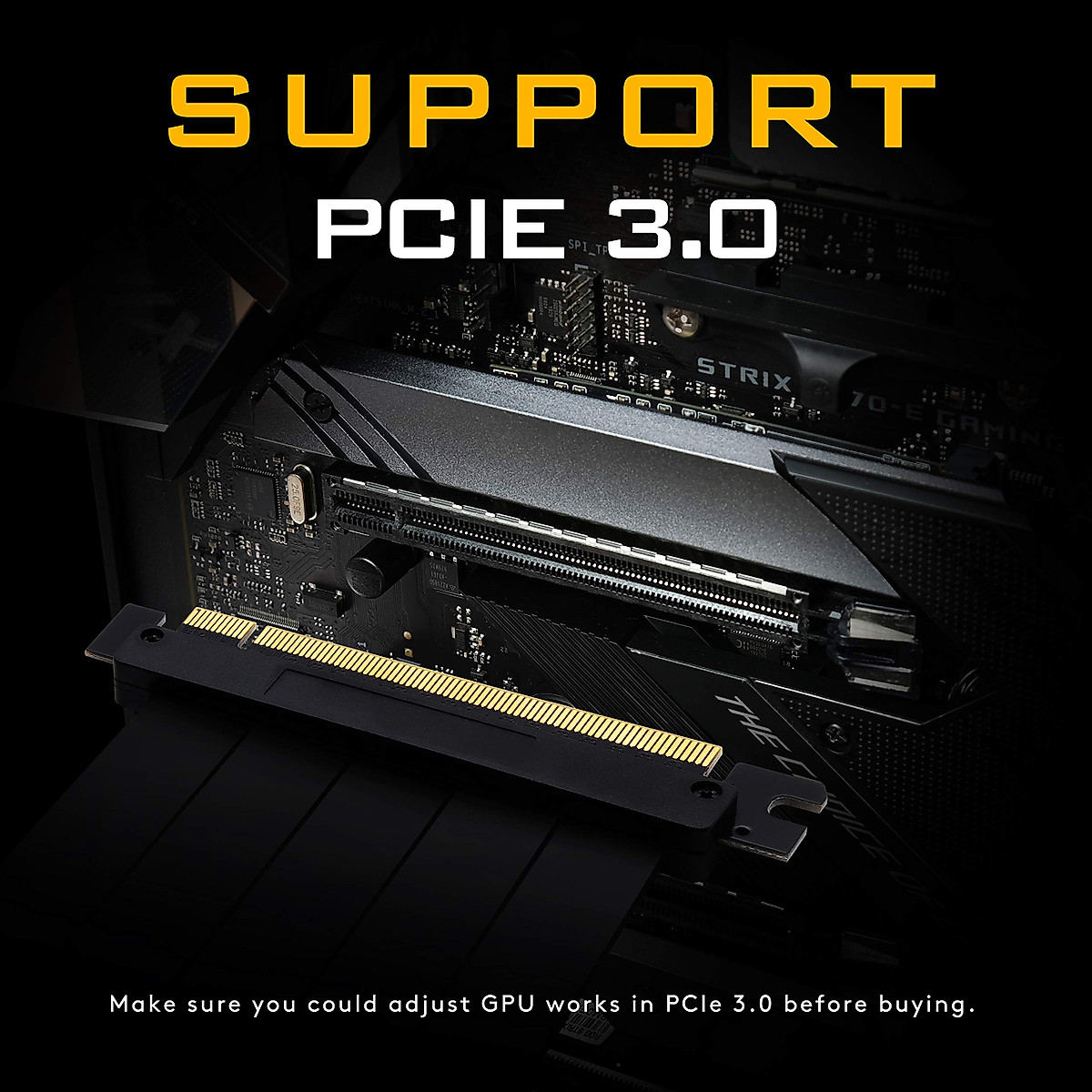 EZDIY-FAB [30cm] PCIE 3.0 16x Extreme High Speed Riser Cable PCI ...