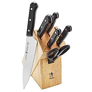 HENCKELS Solution Razor-Sharp 7-pc Knife Set, German Engineered Informed by 100+ Years of Mastery, Chefs Knife, Brown