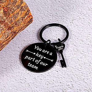 Coworker Christmas Gifts for Women Men Office Thank You Keychain Team Gifts for Employee Appreciation Gifts for Staff Colleague from Boss Stocking Stuffers Valentines Retirement Farewell Goodbye Gift