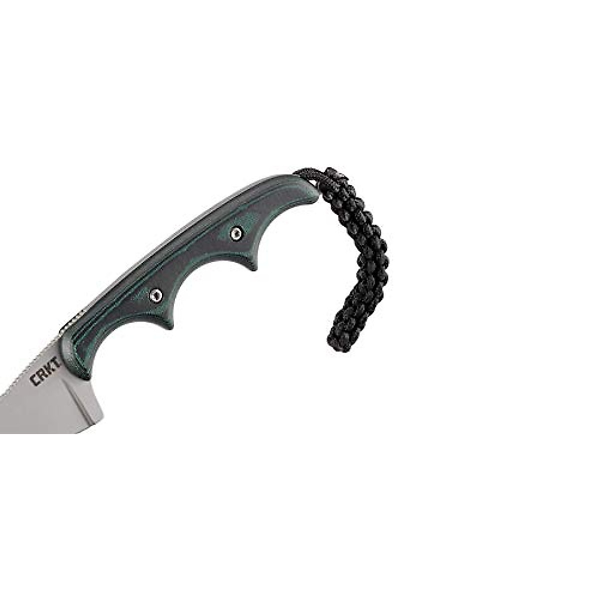 COLUMBIA RIVER KNIFE & TOOL CRKT Minimalist Wharncliffe Neck Knife: Compact Fixed Blade Knife, Folts Utility Knife, Bead Blast Blade, Resin Infused Fiber Handle, and Sheath 2385