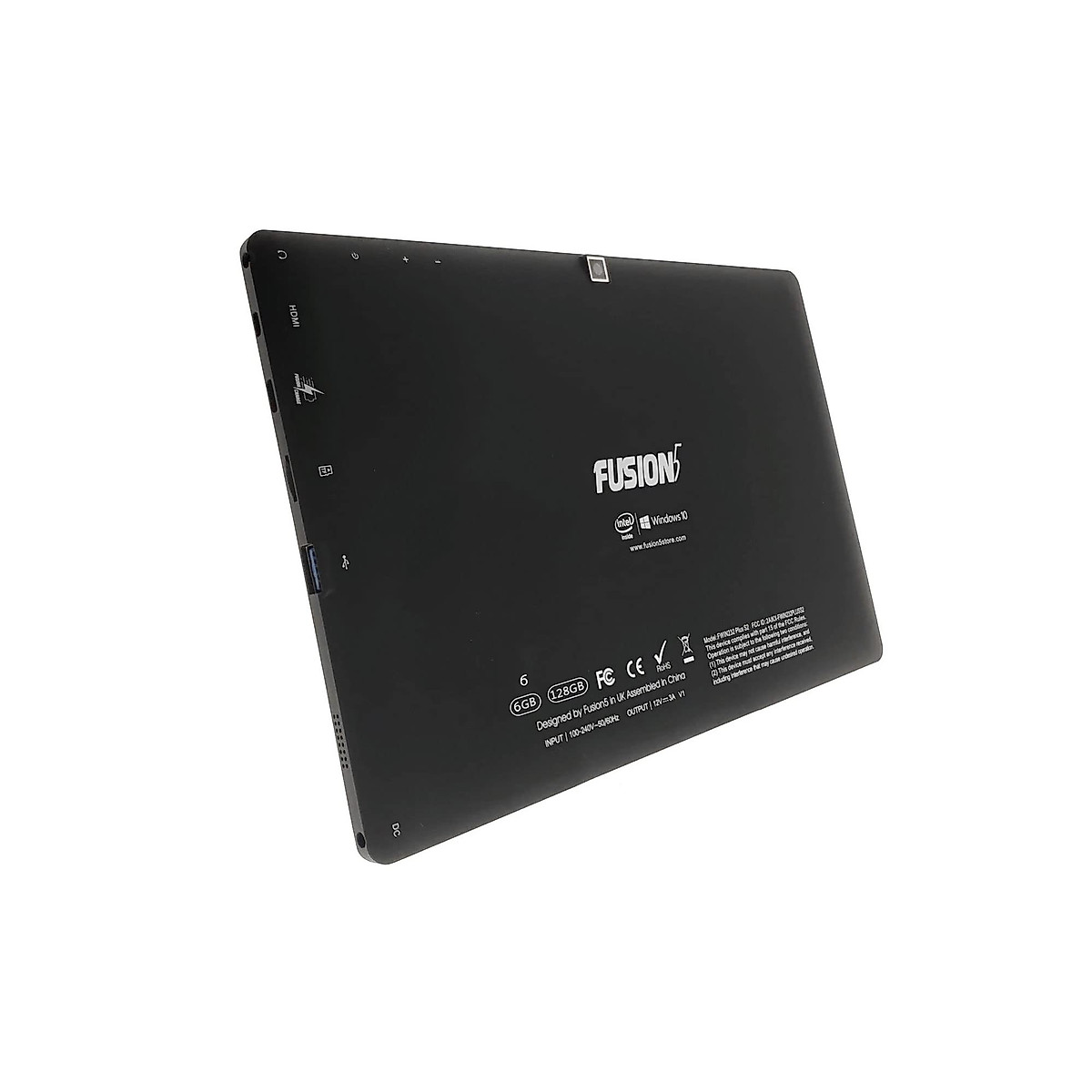 Fusion5 10" Windows 10 FWIN232 PRO S2 Ultra Slim Windows Tablet PC- (6GB RAM, 128GB Storage, 2MP Cameras, Full HD Windows 10 Professional Tablet PC)